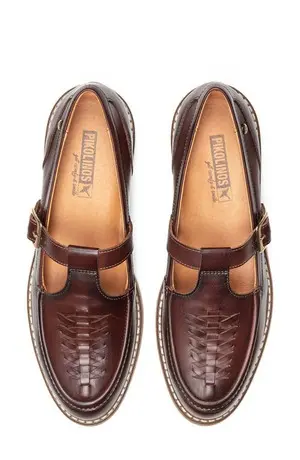 Pikolinos Aldaya Buckle Strap Loafer - Caoba