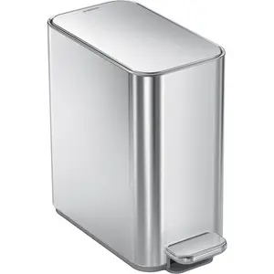 SIMPLEHUMAN 5l Slim Step Can - Brushed