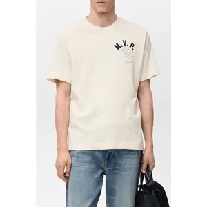 Mango Mvp Embroidered Graphic T-shirt - Ecru