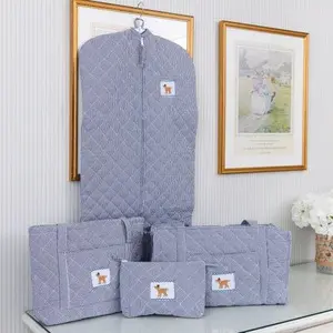 LITTLE ENGLISH Quilted Luggage Set - Boy Lab