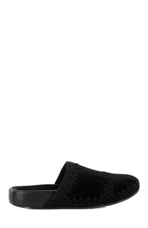 THE SAK Bolinas Suede Clogs - Black Suede Patch