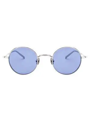 Matsuda Round Frame Sunglasses - Palladium White
