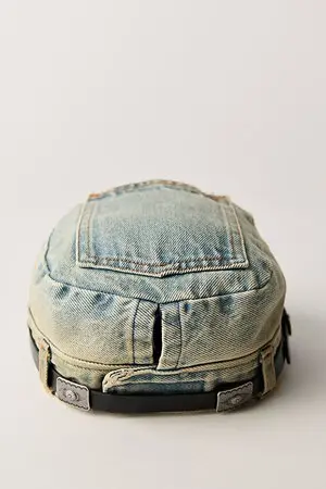 Free People Washed Cadet Cap - Denim | Editorialist display picture 2