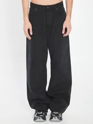 Balenciaga Baggy Denim Trousers - Black