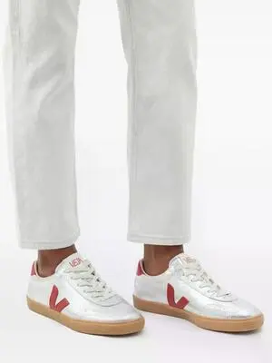 VEJA Volley Leather Sneakers - Silver