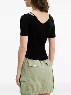 Hugo Cut-out Ribbed Top