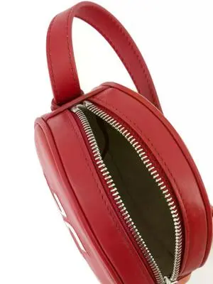 COURREGES Reedition Circle Leather Shoulder Bag