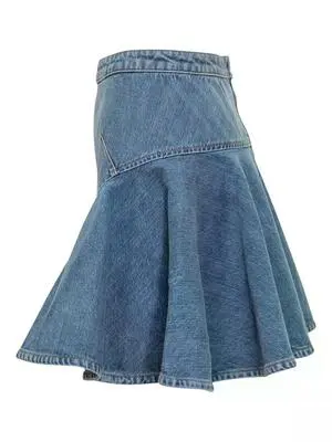 Givenchy Denim Flared A-line Skirt