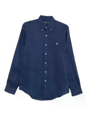 Ralph Lauren Long-sleeve Linen Shirt - Blue