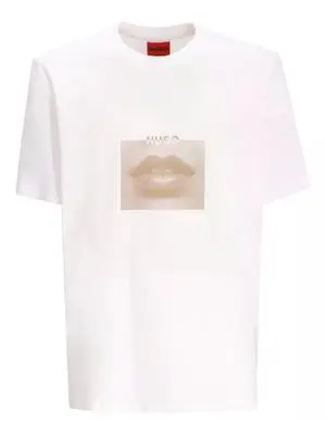 Hugo Lips-print T-shirt