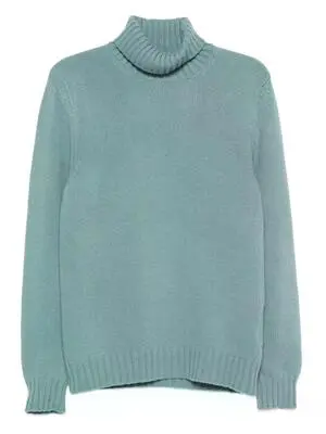 Fedeli Turtleneck Sweater - Blue