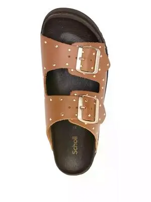 DR. SCHOLL'S SHOES Beatriz Studded Double-buckle Sandals