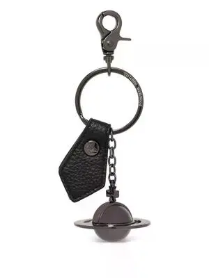 VIVIENNE WESTWOOD 3d Orb Leather Keyring - Black