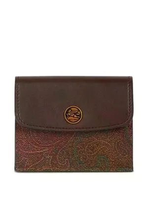 Etro Paisley Flap Cardholder - Brown