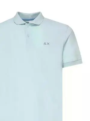 SUN 68 Embroidered-logo Polo Shirt - Blue