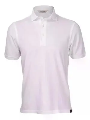 GRAN SASSO Cotton Polo Shirt - White