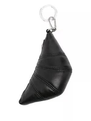 LEMAIRE Mini Croissant Keyring - Black