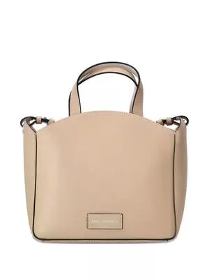 Karl Lagerfeld Perforated Logo Tote - Neutrals