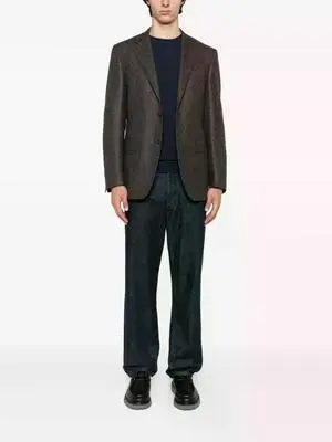 Fedeli Crew-neck Cashmere Sweater - Blue