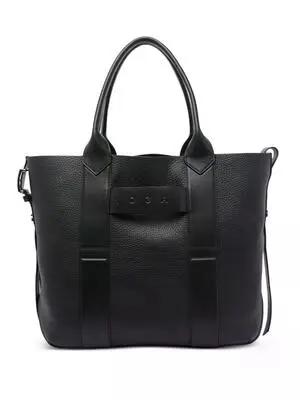 Hogan Leather Shopping Tote Bag