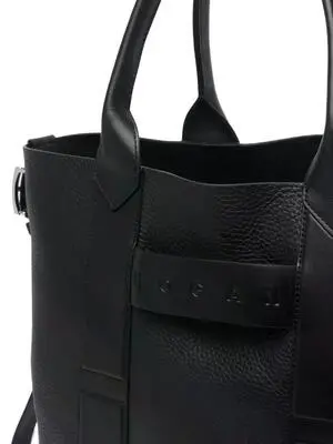 Hogan Leather Shopping Tote Bag