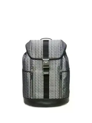 Michael Kors Pattern Buckle Backpack - Black