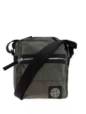 Stone Island Zip-fastening Messenger Bag - Green