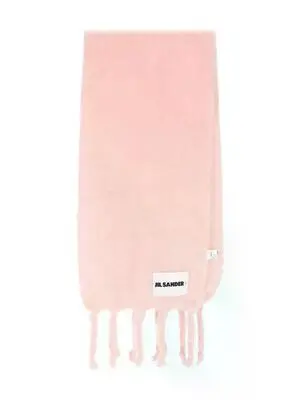 JIL SANDER Fringed Scarf - Pink