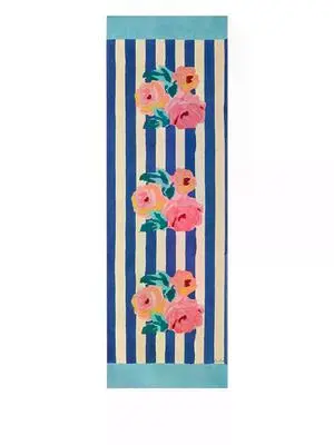 LISA CORTI Nizam Striped Table Runner - Blue