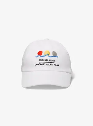 Michael Kors X Montauk Yacht Club Cotton Baseball Cap - White