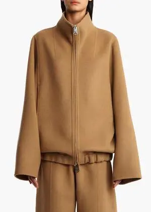 Khaite Garret Wool Jacket - Camel