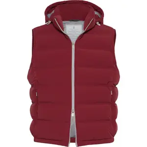 Brunello Cucinelli Taffeta Down Vest - Purple-red