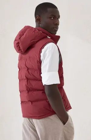 Brunello Cucinelli Taffeta Down Vest - Purple-red