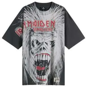 REPRESENT Iron Maiden British Metal T-shirt - Stained Black