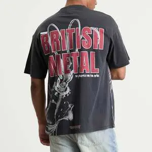 REPRESENT Iron Maiden British Metal T-shirt - Stained Black