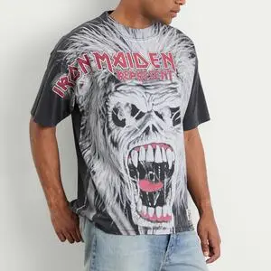 REPRESENT Iron Maiden British Metal T-shirt - Stained Black