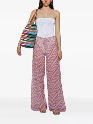 Bond Eye Riley Wave-print Trousers