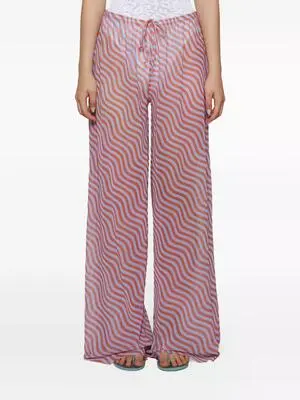 Bond Eye Riley Wave-print Trousers