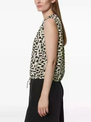 Marc O'polo Geometric-print Sleeveless Blouse