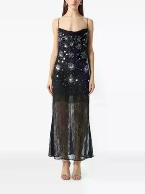 Blumarine Sequin-embellished Lace Gown