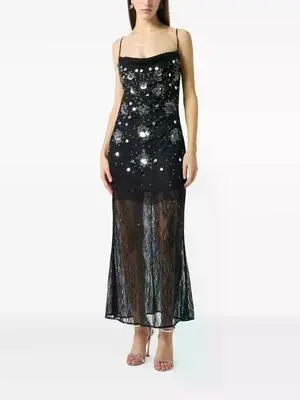 Blumarine Sequin-embellished Lace Gown