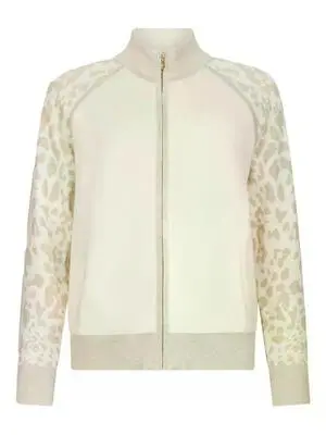 Liu Jo Animal Print Zip-up Cardigan