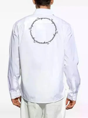 Jacquemus Logo-embroidered Long-sleeve Shirt
