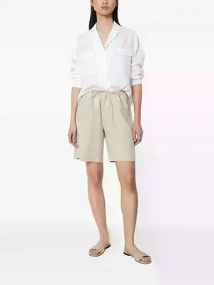 Marc O'polo Drawstring-waist Linen Shorts - Neutrals