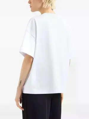 Armani Exchange Logo-embroidered T-shirt