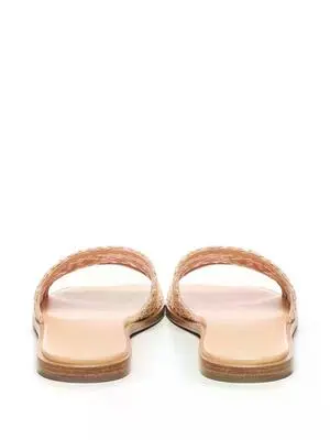 Chloé Soleil Embroidered Woven Sandals