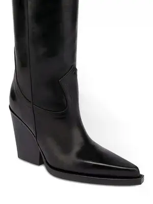 Paris Texas El Dorado Calf Leather Pointed-toe Boots