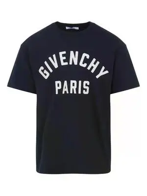 Givenchy Lettering-print T-shirt - Blue
