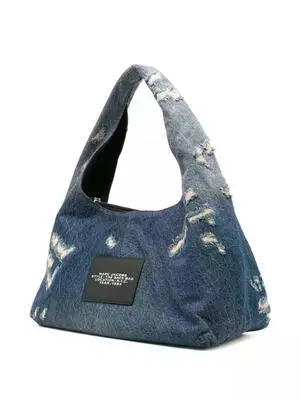 Marc Jacobs Distressed Denim Shoulder Bag