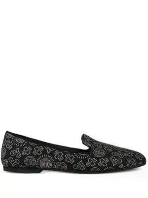 10 CORSO COMO Embroidered Symbols Loafers